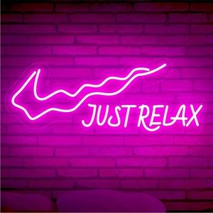 Urban Outfitters | Wall Decor | Nike Just Relax Pink Neon Sign Retro 9s ...